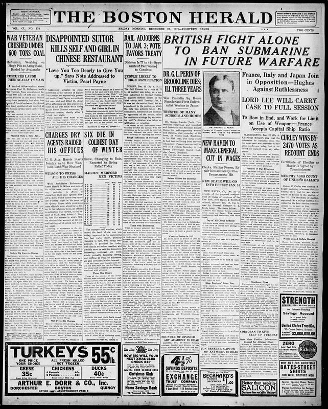 Boston Herald. December 23, 1921 - Digital Commonwealth
