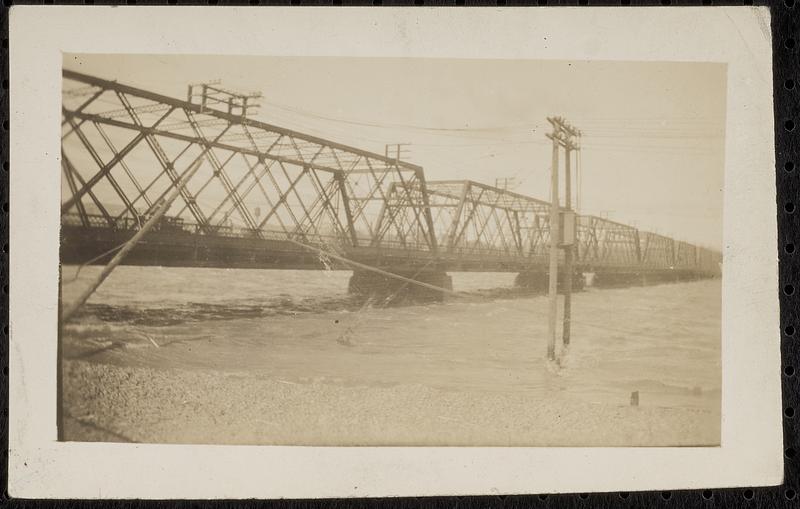 South Hadley Bridge after the water was going down a few feet - Digital ...