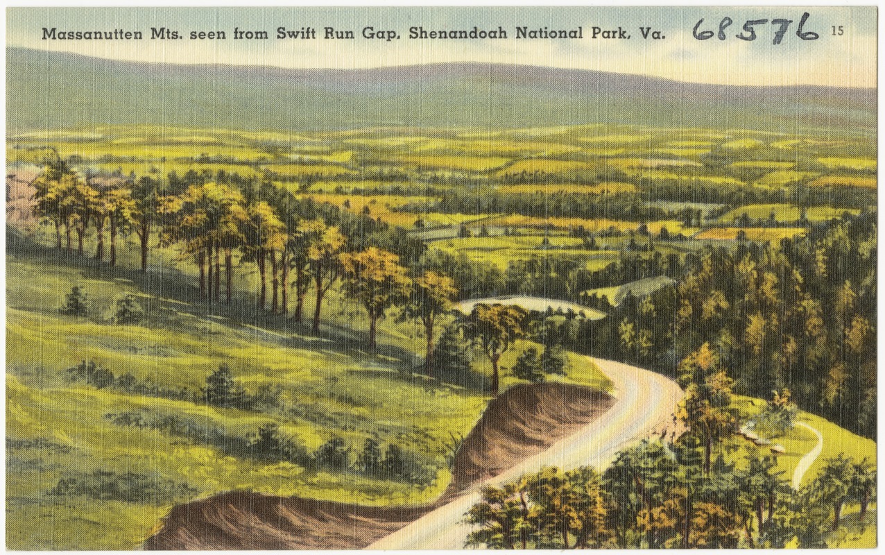 Massanutten Mts. Seen from Swift Run Gap, Shenandoah National Park, Va ...