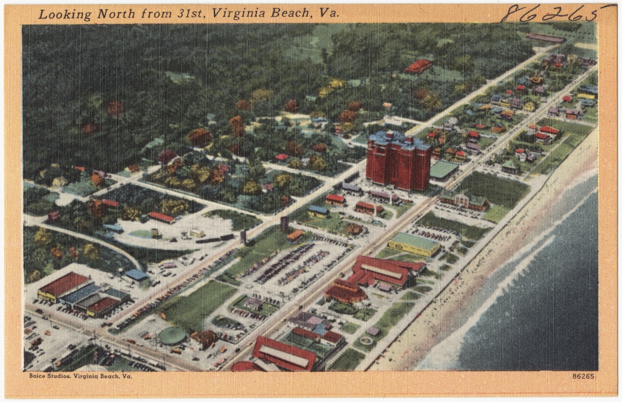 Looking north from 31st, Virginia Beach, Va. - Digital Commonwealth