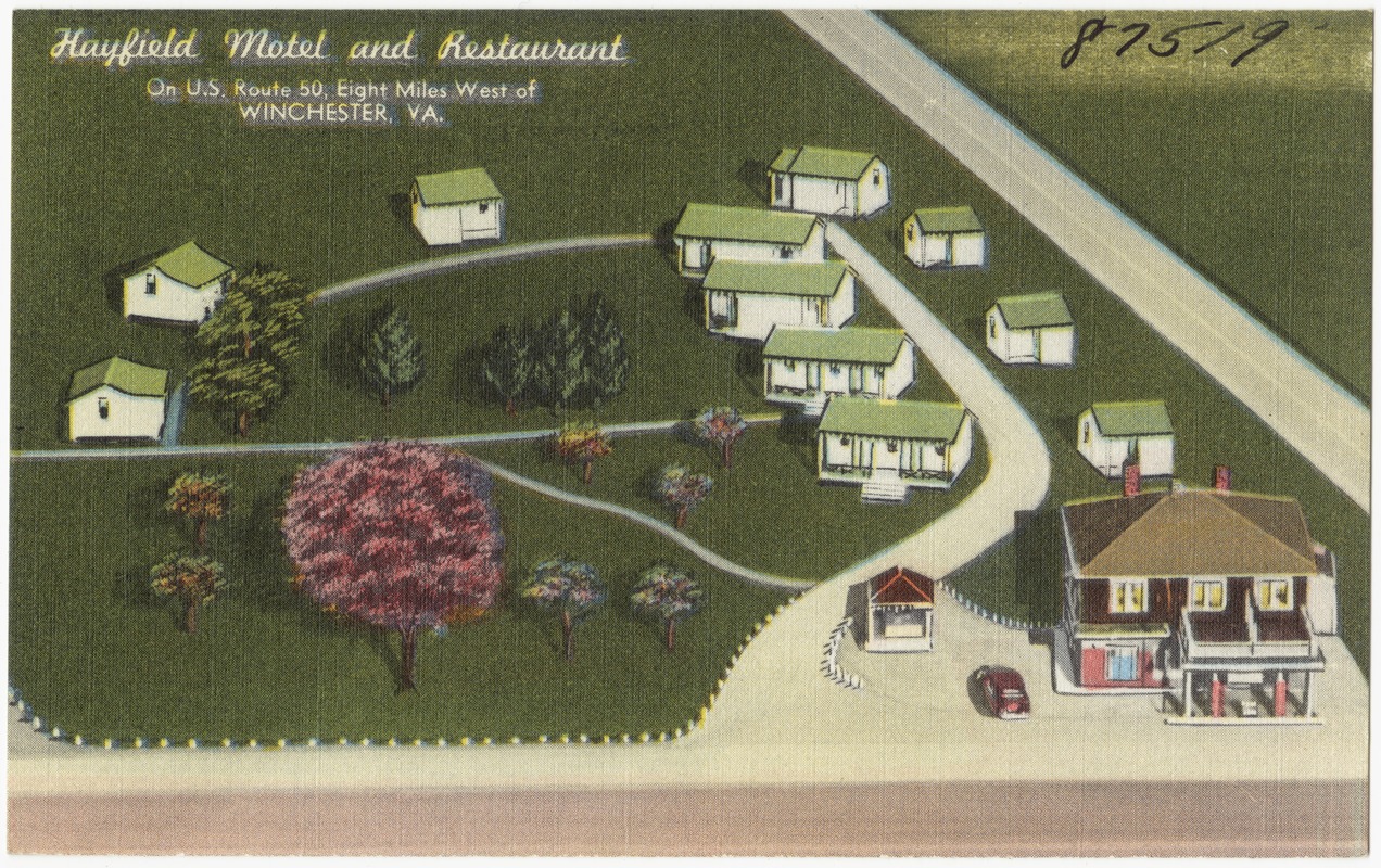 Hayfield Motel and Restaurant, on U.S. Route 50, eight miles west of ...