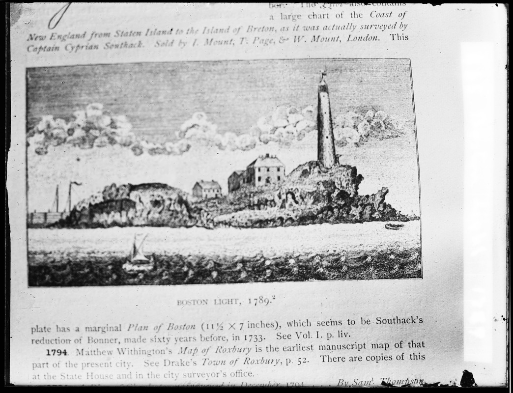 Boston light house (1789) - Digital Commonwealth