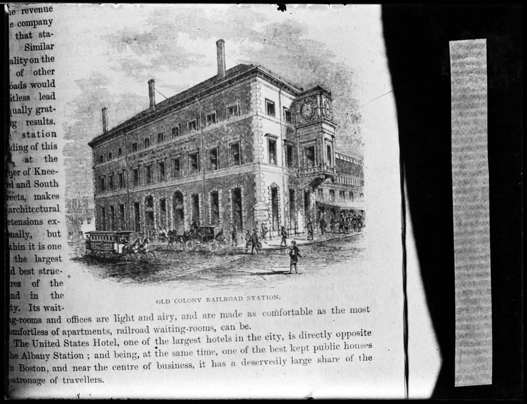 Old Colony railroad station Boston - Digital Commonwealth