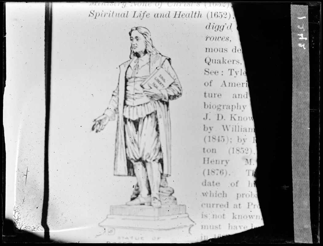 Statue of Roger Williams - Digital Commonwealth