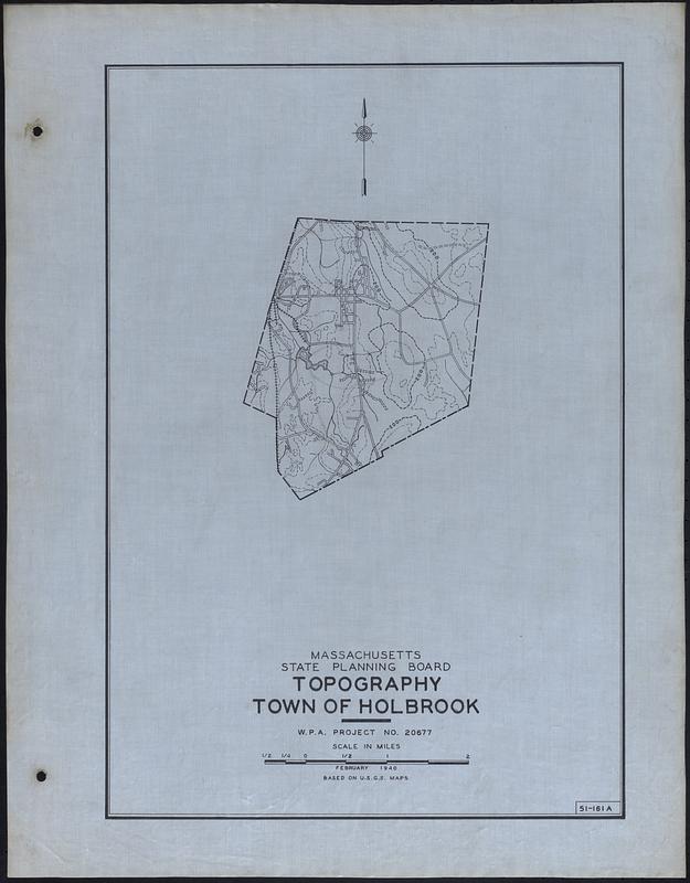 Topography Town of Holbrook - Digital Commonwealth