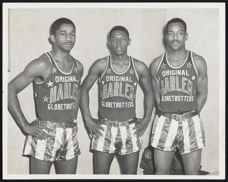 Clown Princes of Basketball - Three members of the Harlem Globetrotters ...