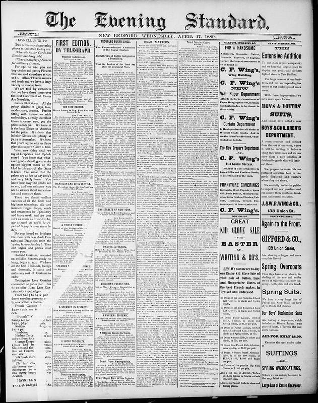 Evening Standard. April 17, 1889 - Digital Commonwealth