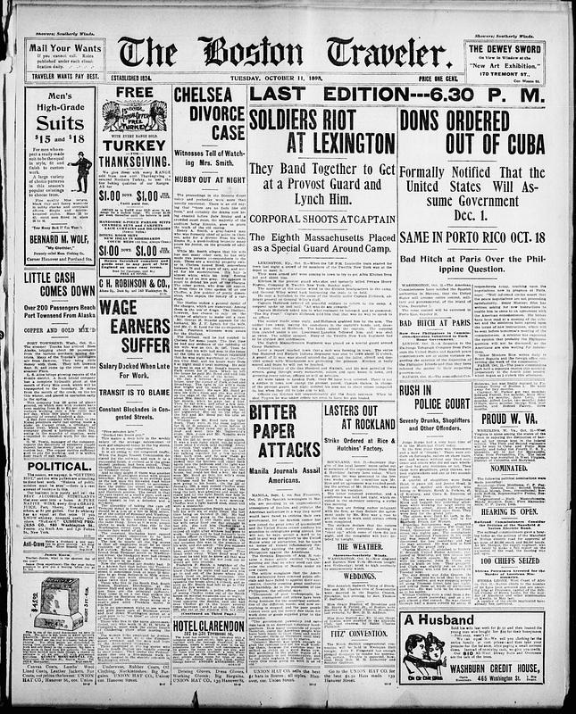 The Boston Traveler. October 11, 1898 - Digital Commonwealth