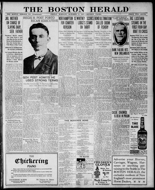 The Boston Herald. October 11, 1907 - Digital Commonwealth