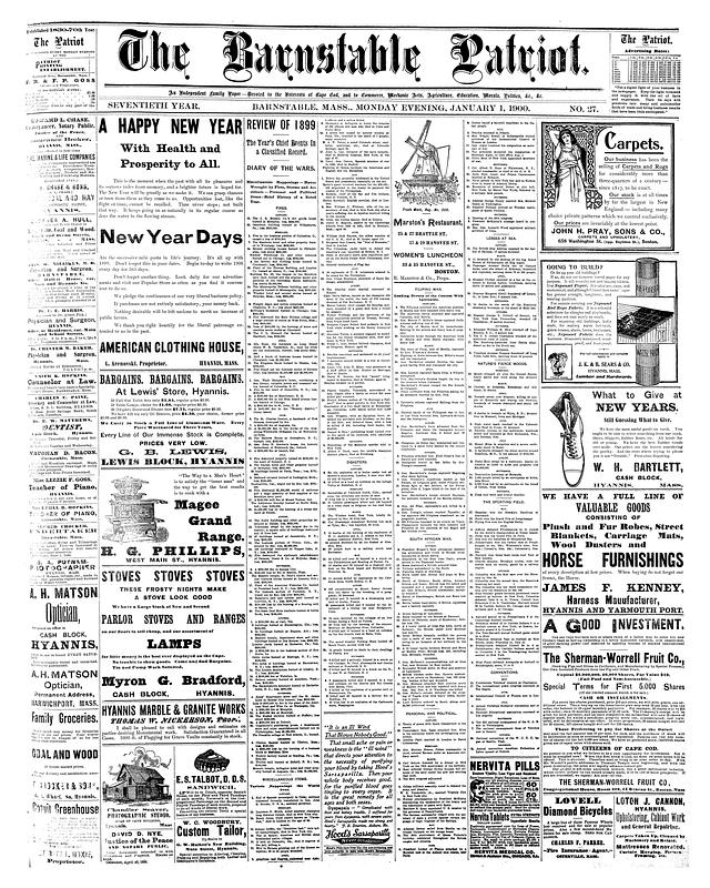 Barnstable Patriot. January 01, 1900 - Digital Commonwealth