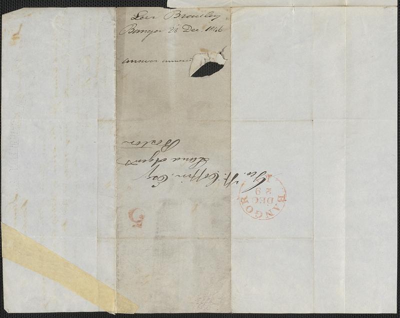 Levi Bradley to George Coffin, 28 December 1846 - Digital Commonwealth