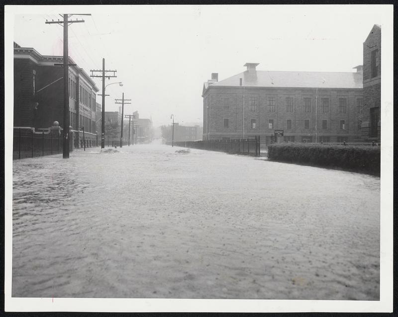 Double Trouble-Parker street in Roxbury, already flooded by heavy rains ...