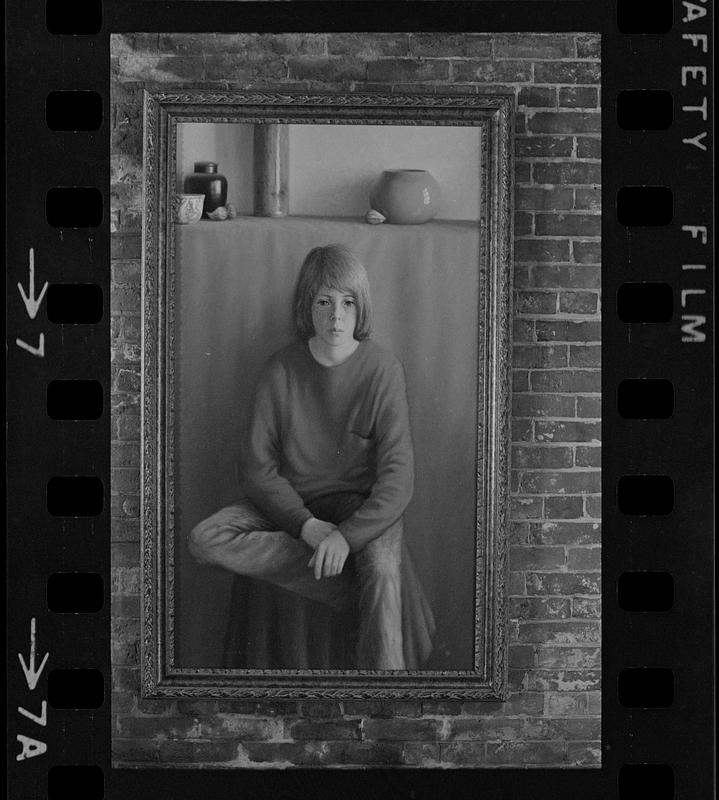 Painting in Scott Jackson's studio - Digital Commonwealth