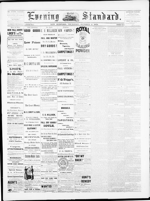 Evening Standard. October 02, 1879 - Digital Commonwealth