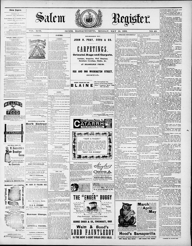 Salem Register. May 18, 1891 - Digital Commonwealth