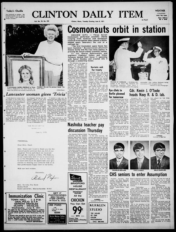 Clinton Daily Item. June 08, 1971 - Digital Commonwealth
