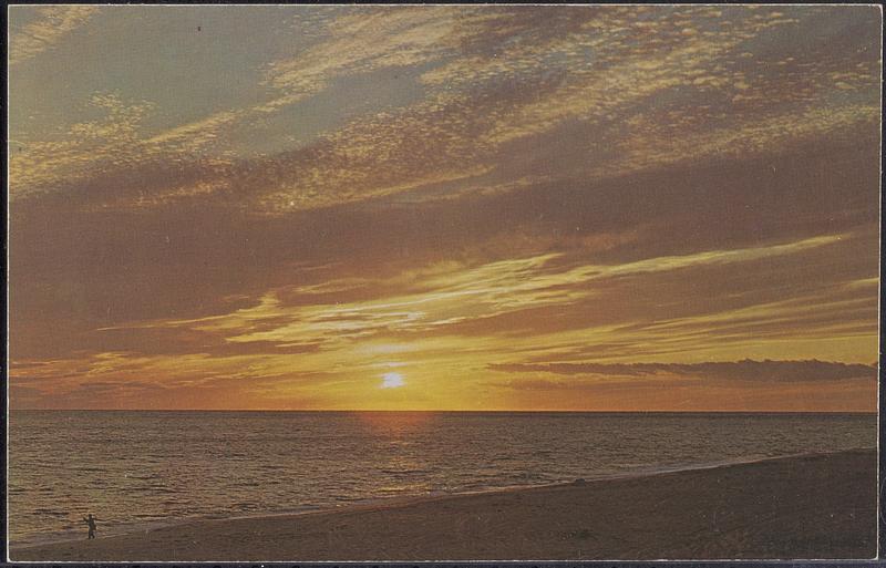 Sunset over Cape Cod waters - Digital Commonwealth