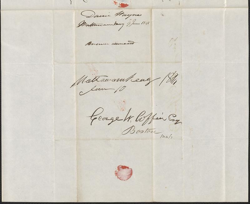 David Haynes to George Coffin, 9 June 1845 - Digital Commonwealth