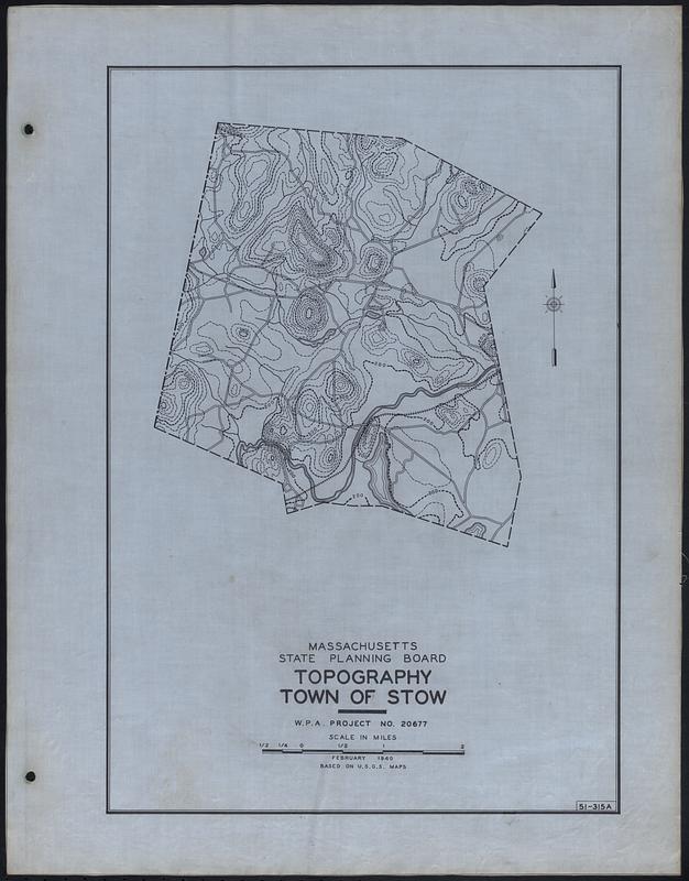 Topography Town of Stow - Digital Commonwealth