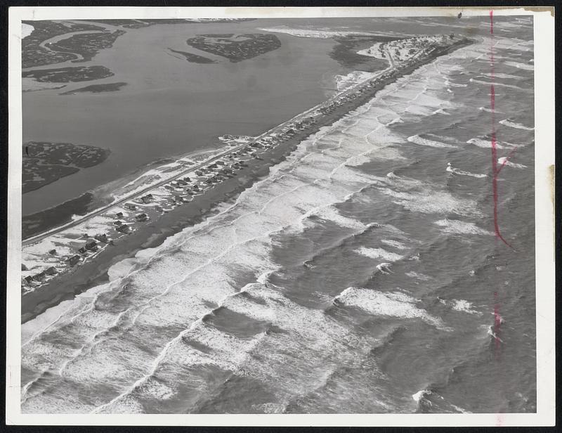 Humarock Beach In Scituate looked like this from the air yesterday ...
