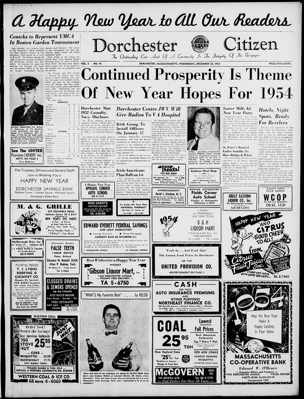 The Dorchester Citizen. December 30, 1953 - Digital Commonwealth