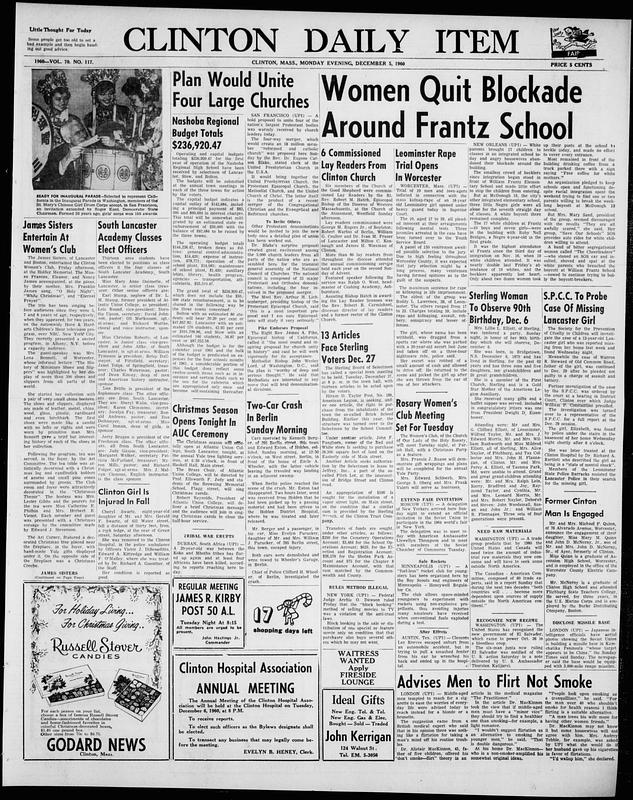 Clinton Daily Item. December 05, 1960 - Digital Commonwealth