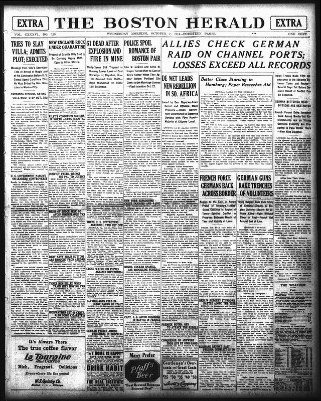 The Boston Herald. October 28, 1914 - Digital Commonwealth