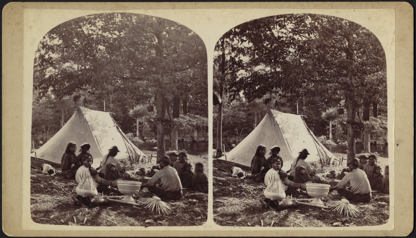Indian encampment, 1880's - Digital Commonwealth