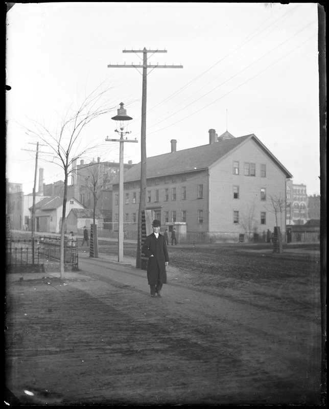 Street corner in South Holyoke - Digital Commonwealth