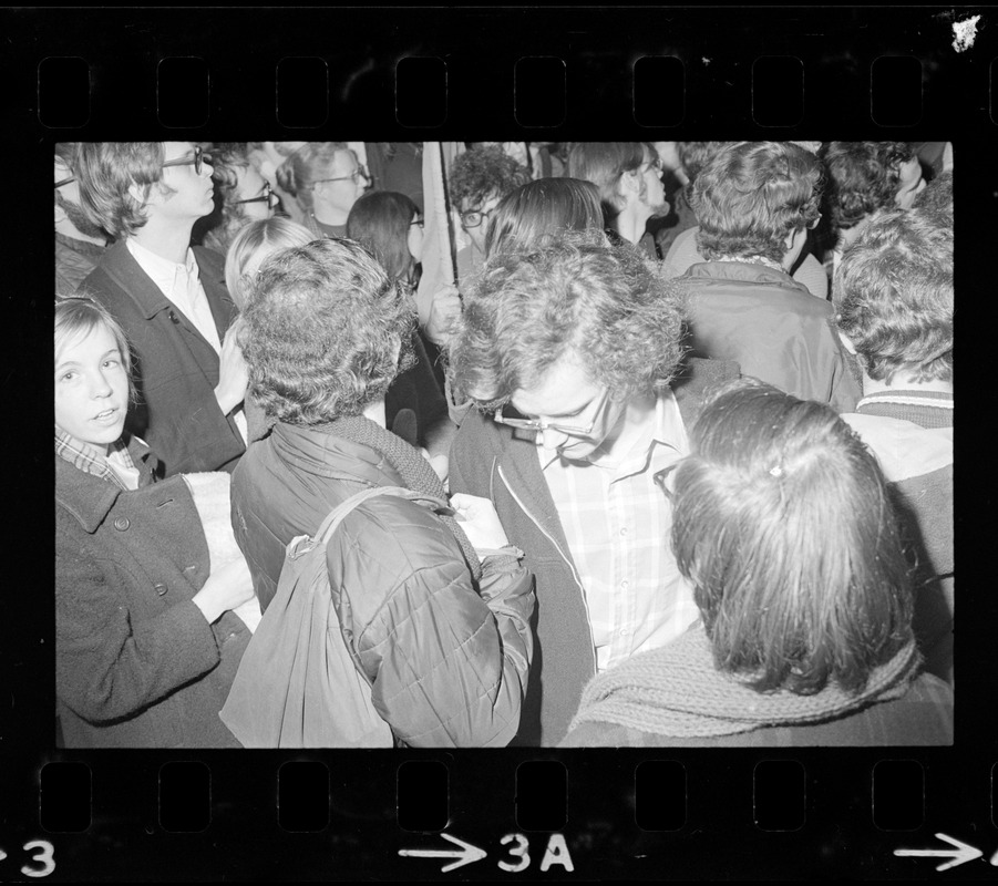 Students meeting in office E53-489 during MIT student demonstrations ...