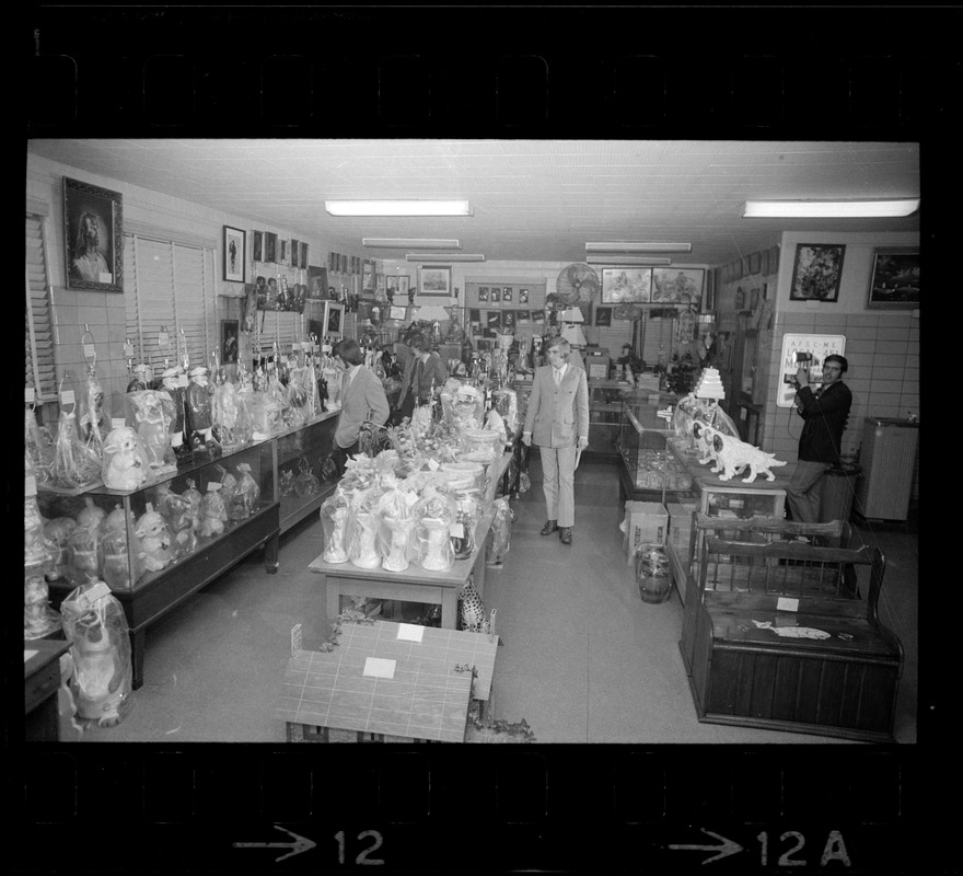 Visitors inspect Walpole State Prison's hobby shop where two inmates ...