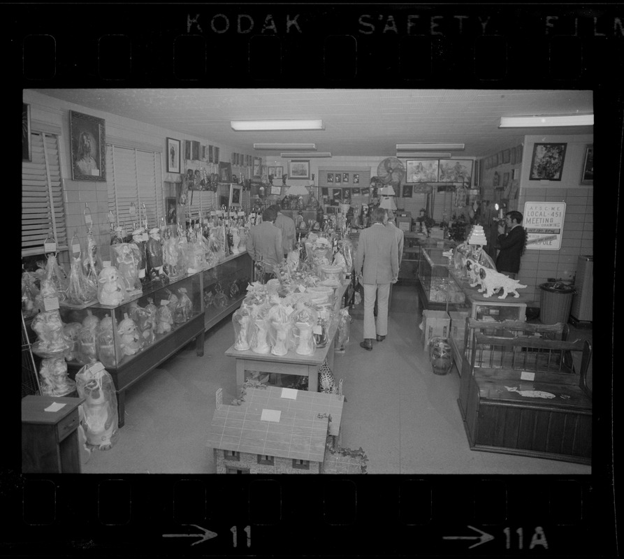 Visitors inspect Walpole State Prison's hobby shop where two inmates ...