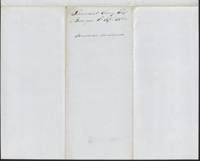 Samuel Cony to George Coffin, 13 April 1850 - Digital Commonwealth