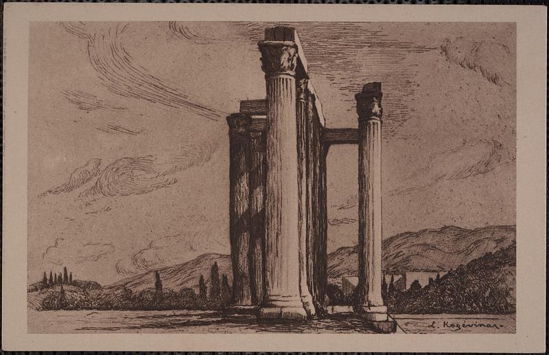 Athènes - le Temple de Zeus Olympien = Athens - Temple of Jupiter ...