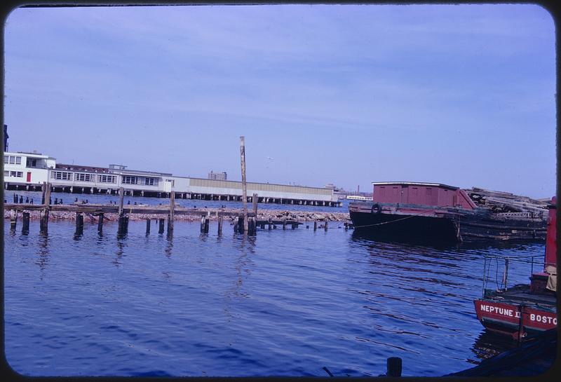Pier with jetty and ships, Boston - Digital Commonwealth