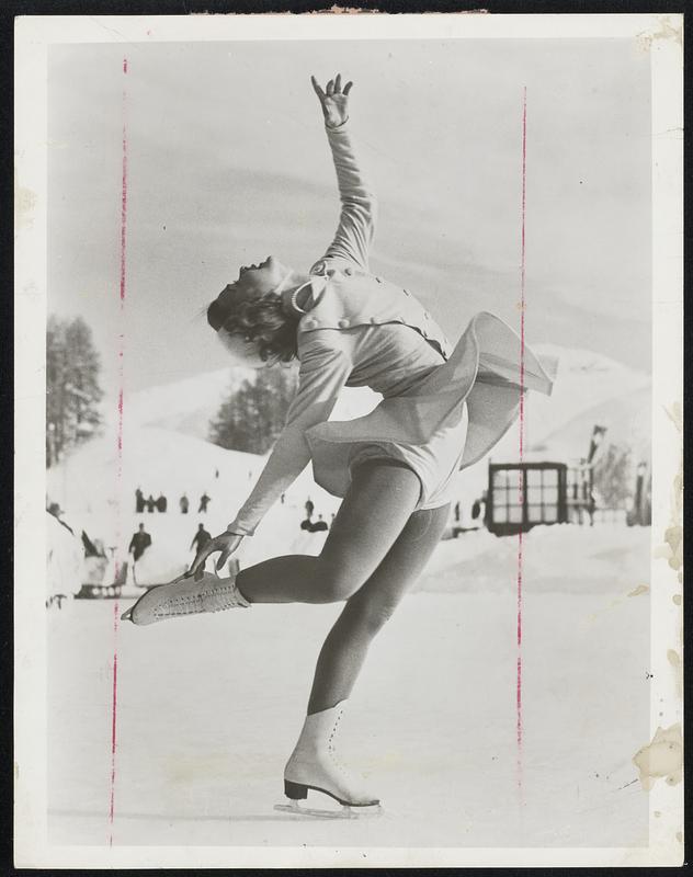 Barbara Ann Scott, noted young Canadian skater, displaying the style ...