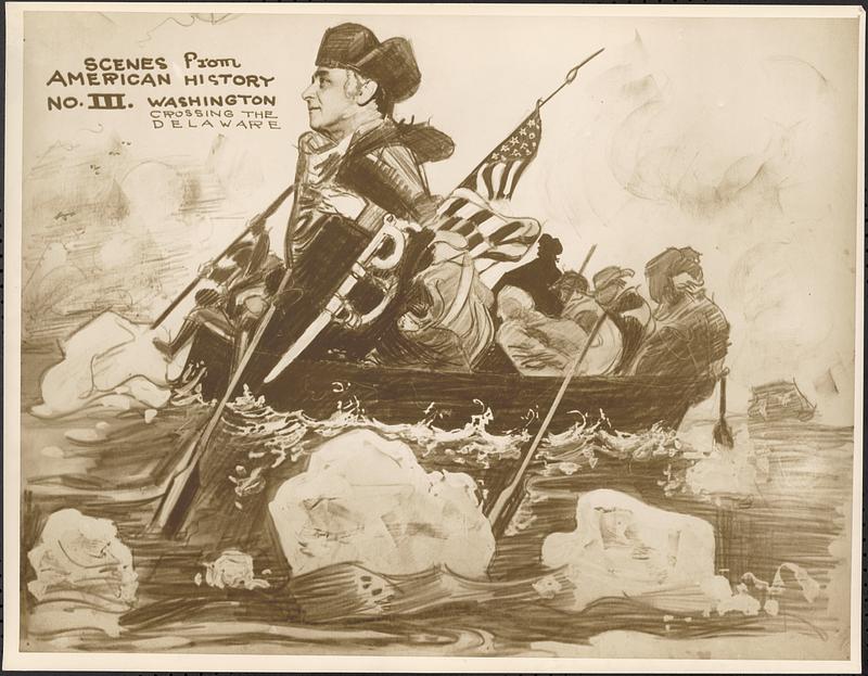 Scenes from American History no. III - Washington crossing the Delaware ...