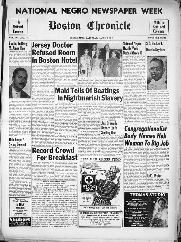 Boston Chronicle. March 08, 1947 - Digital Commonwealth