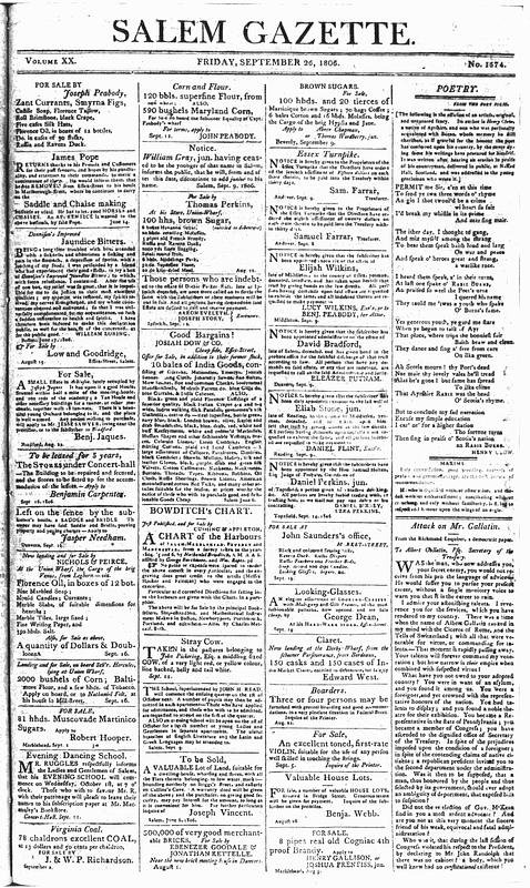 The Salem Gazette. September 26, 1806 - Digital Commonwealth