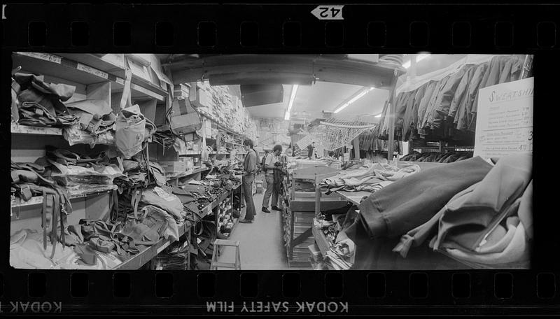 Shopping at discount jeans store, Central Square, Boston - Digital ...