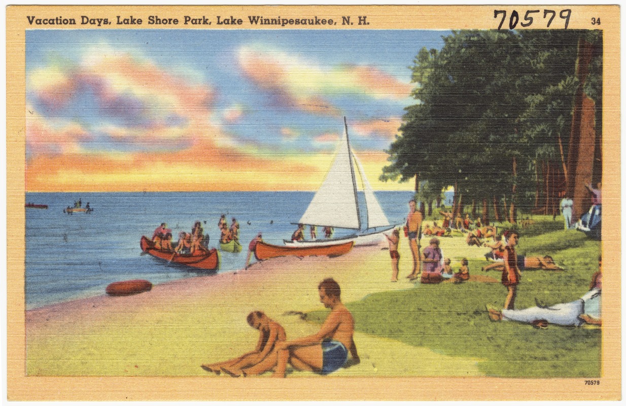 Vacation days, Lake Shore Park, Lake Winnipesaukee, N.H. - Digital ...