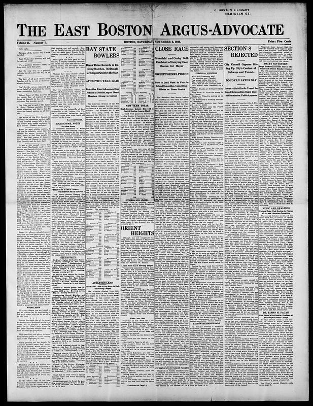 East Boston Argus-Advocate - Digital Commonwealth