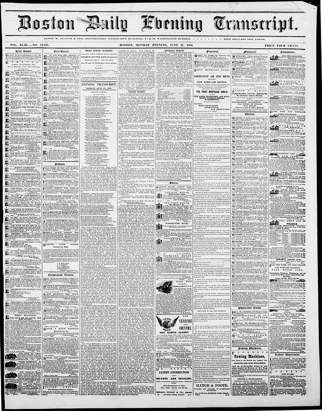 Boston Daily Evening Transcript - Digital Commonwealth