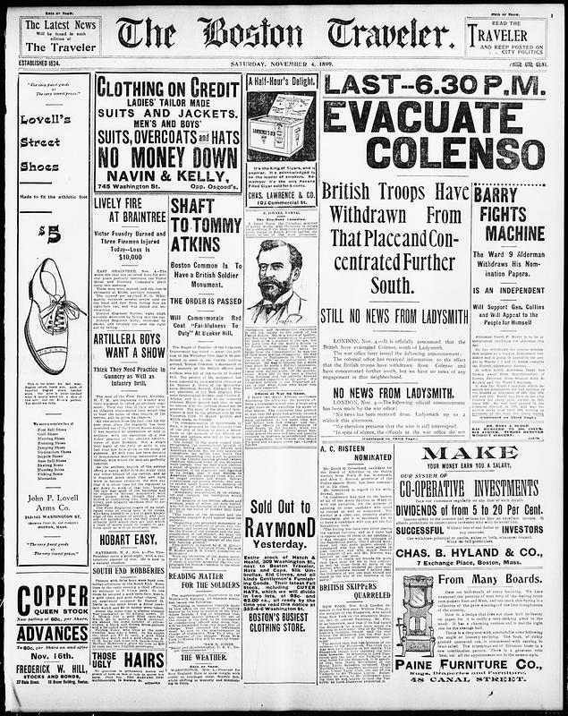 The Boston Traveler. November 04, 1899 - Digital Commonwealth