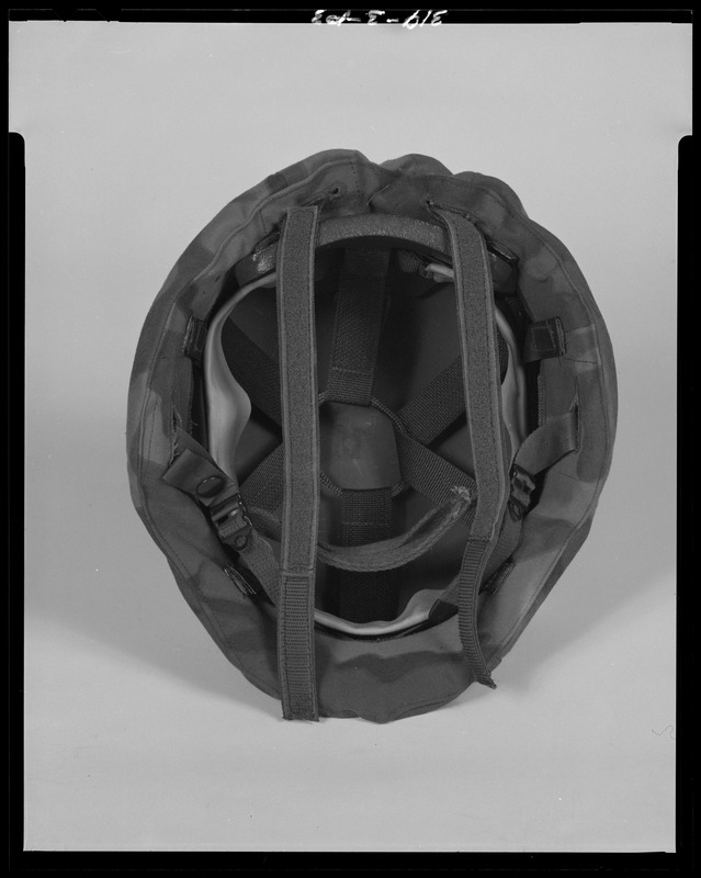 Parachutist helmet - inside view - Digital Commonwealth