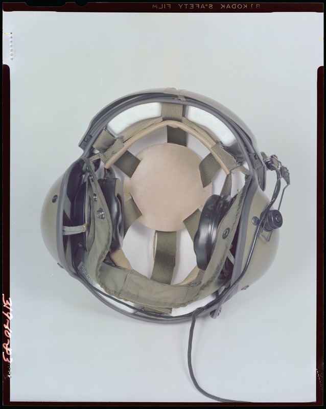 CEMEL, SPH-4 modified helmet - inside view - Digital Commonwealth