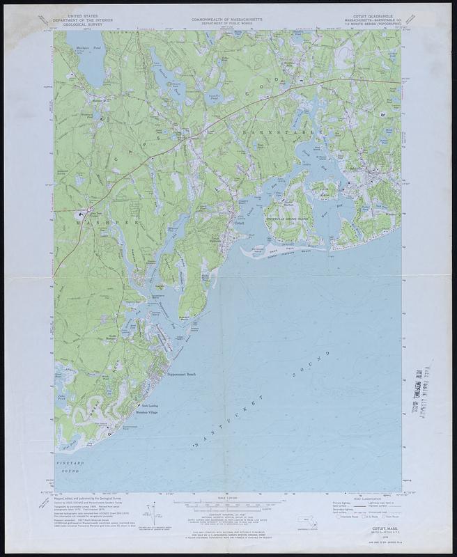 Cotuit Quadrangle Massachusetts, Barnstable Co. - Digital Commonwealth