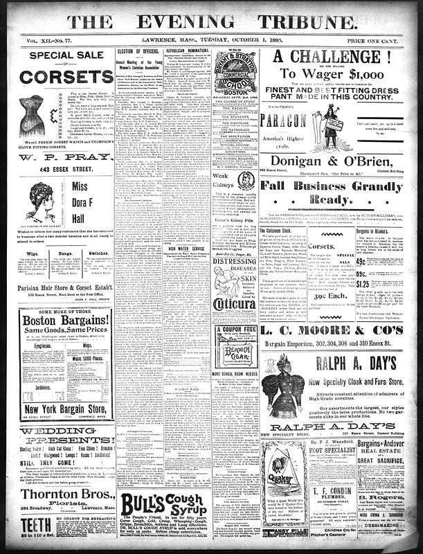 The Evening Tribune. October 01, 1895 - Digital Commonwealth