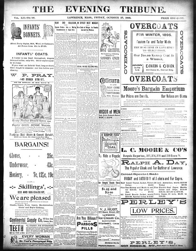 The Evening Tribune. October 25, 1895 - Digital Commonwealth