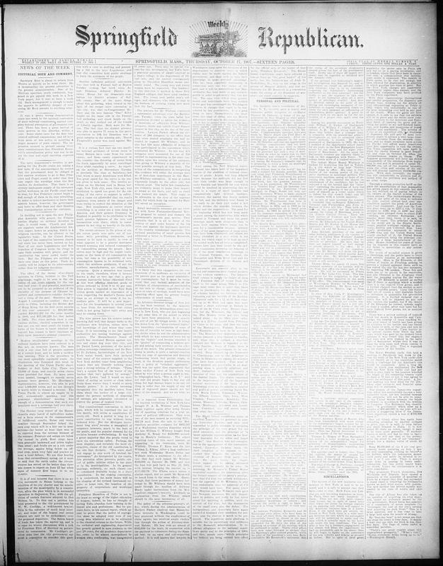 Springfield Weekly Republican - Digital Commonwealth